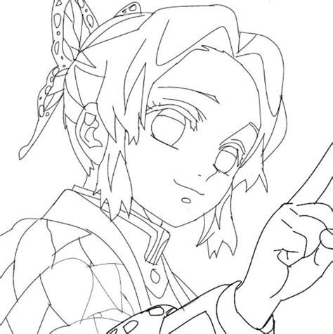 Shinobu Para Imprimir Shinobu Kocho Para Colorear Dibujos De Kny