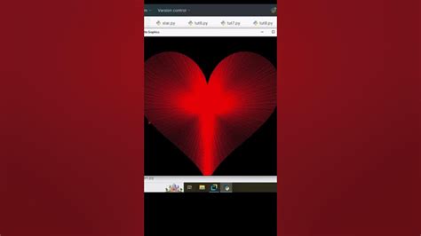 Red Heart Shape Pattern Using Python Turtle Graphics Python Turtlegraphics Heart Heartshape
