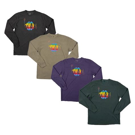 Phish Classic Rainbow Logo Long Sleeved Heavyweight T Shirt
