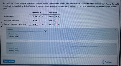 Solved B Using The Dupont Formula Determine The Profit