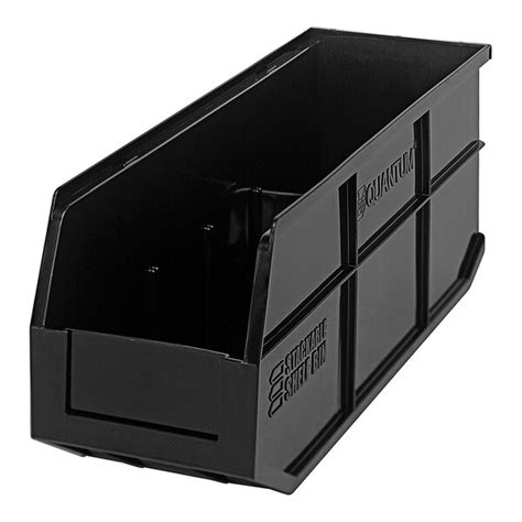 Quantum 18 X 6 X 7 Black Stackable Shelf Bin Ssb461bk