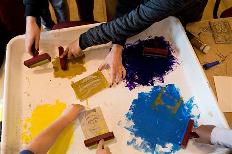 Printmaking Workshop Museum Of Art Bates College