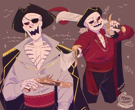 Undertale Pirate Pirate Sans Phantom Papyrus Fanart Pirate Au