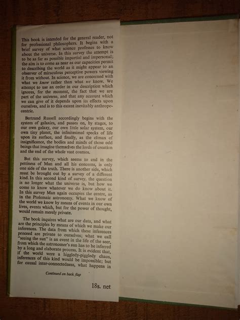 Human Knowledge By Bertrand Russell Fine Hardcover 1948 1st Edition