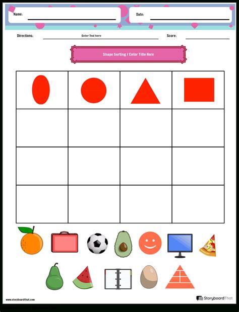 Free Printable Shape Sorting Worksheets Printable Worksheets