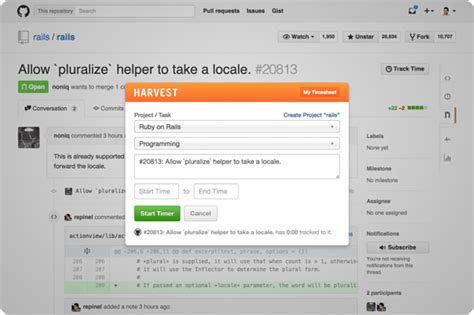 Introducing Harvest For Github Track Time On Issues And Pull Requests