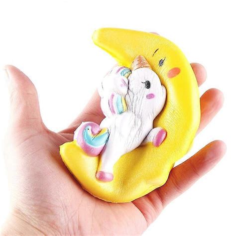 Jumbo Kawaii Moon Pegasus Unicorn Squishy Slow Rising Squeeze Toys Scented Soft Healing
