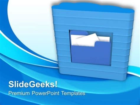 folder attached to server powerpoint templates ppt backgrounds for
