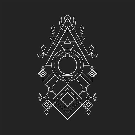 Premium Vector Geometry Elegant Triangle Magic Spell