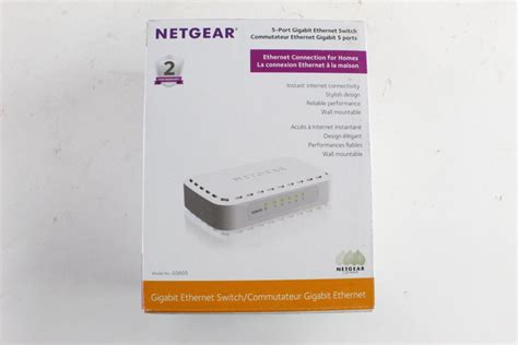 Netgear Five Port Gigabit Ethernet Switch Property Room