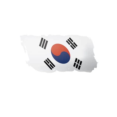 대한민국 국기 벡터 일러스트 레이 션 스톡 벡터 ©artbutenkov 186768586