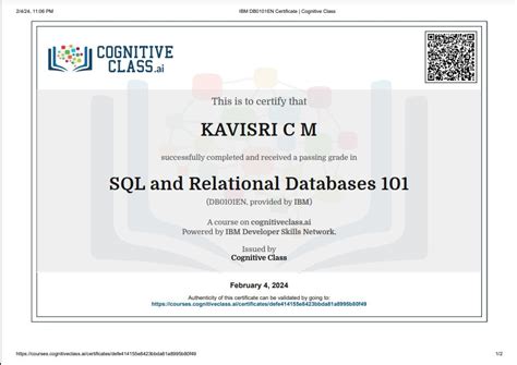 Kavisri C M On Linkedin Sql Databases Datamanagement Ibmdeveloper