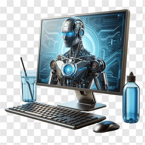 화면의 데스크탑 모니터 로봇 캐릭터 데스크탑 모니터 로봇 캐릭터 화면 표시 Png 일러스트 및 이미지 에 대한 무료 다운로드 Pngtree