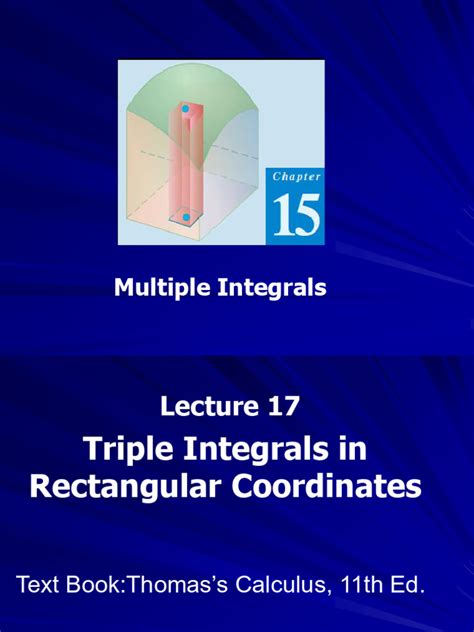 Calculus Triple Integrals Guide Pdf Integral Calculus
