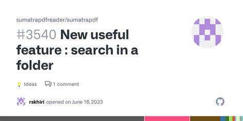 New Useful Feature Search In A Folder · Sumatrapdfreader Sumatrapdf