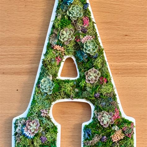 Moss Letter Art Class Preserved Moss Wall Art Classes Michaels