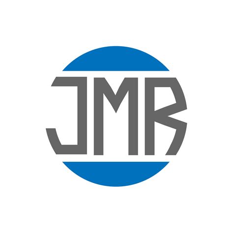 Jmr Letter Logo Design On White Background Jmr Creative Initials Circle Logo Concept Jmr