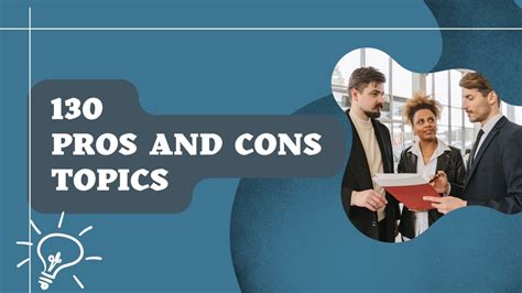 Top 130 Best Pros And Cons Paper Topics Get Them For Free
