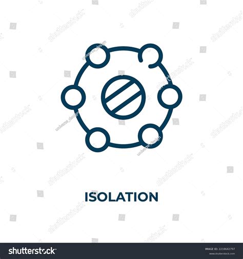 Isolation Icon Linear Vector Illustration Outline Stock Vector Royalty