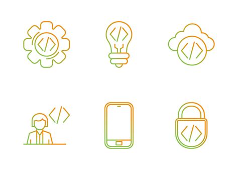 Coding Vector Icon Set Vector Art At Vecteezy