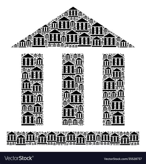 Library Office Icon Recursion Composition Vector Image