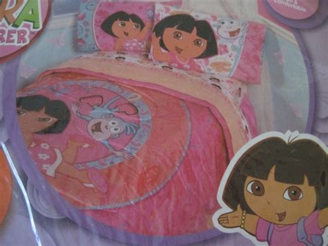 Dora The Explorer Butterfly Kisses 3pc Twin Sheet Set