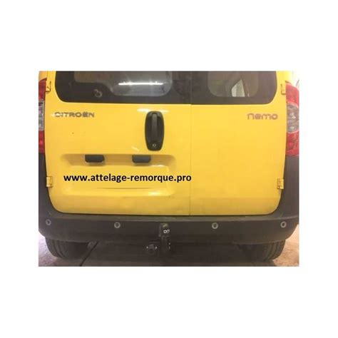 Attelage Remorque Pro Citroen Nemo Col De Cygne Crochet Rotule Boule