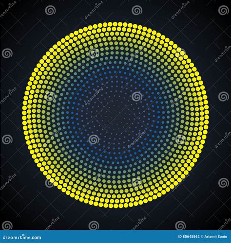 Abstract Circle Dotted Background Vector Illustration Stock Vector