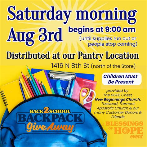 Back To School Backpack Giveaway August 3 In Pekin Travis Robert Weaver