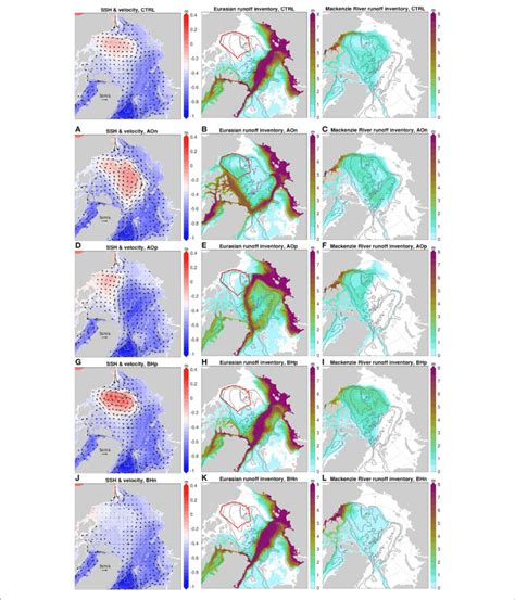Left Sea Surface Height Ssh And Upper 150 M Mean Velocity In The