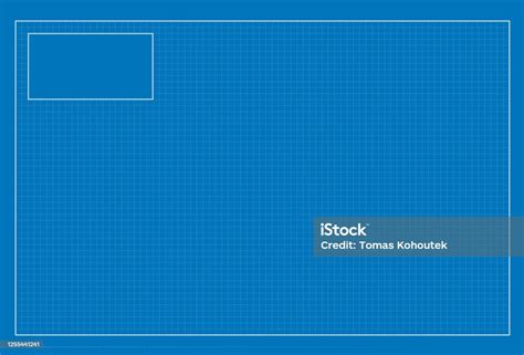 Empty Blueprint Template Vector Art Stock Illustration Download Image