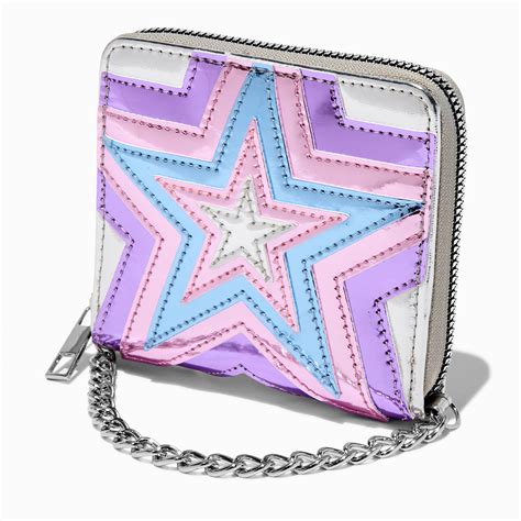Pulsing Star Puffy Wristlet Wallet Claires