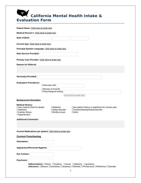 Free 9 Mental Health Providers Intake Forms In Pdf Ms Word