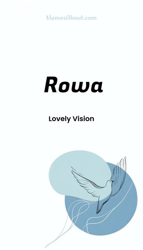 Rowa Name Meaning And Origins Nicknames Sibling Ideas