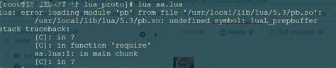 Undefined Symbol Lual Prepbuffer Issue Starwing Lua Protobuf Github