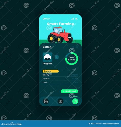 Smart Farming App Smartphone Interface Vector Template Stock Vector Illustration Of Cartoon