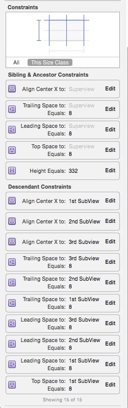 Ios How To Set Layout Constraints For Variable Hight Calculated At