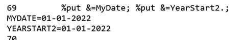 Solved Creating A Date Macro Variable In A Data Step Sas Support