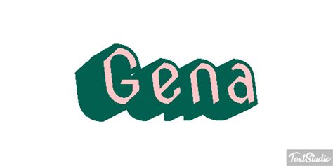 Gena Nombre Diseños De Logotipos  Animados