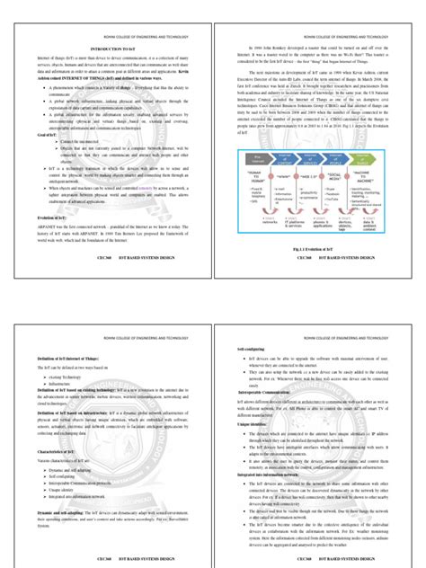 Iot Based System Design Unit I Pdf Internet Of Things Cloud Computing