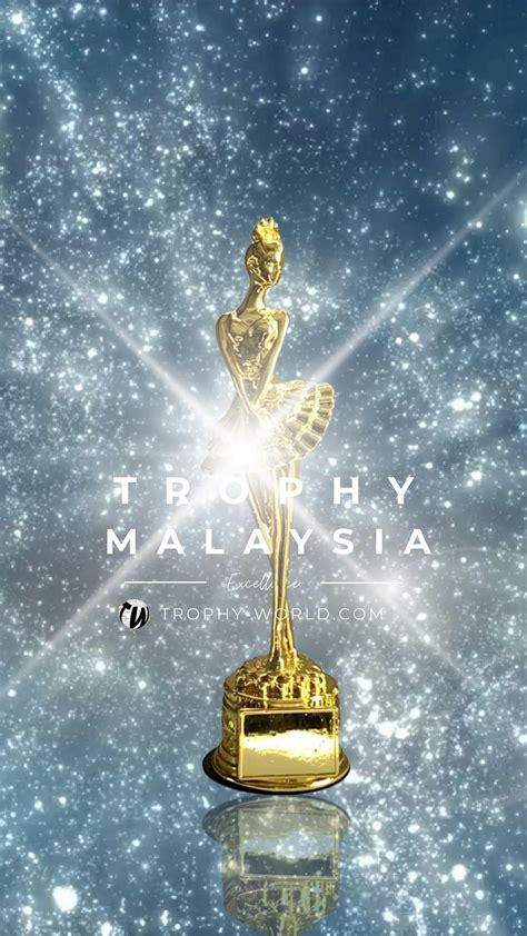 Golden Princess Trophies At Trophy World Malaysia Custom Trophies