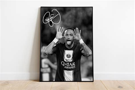 Neymar Jr Signature Poster Lmdesignerprints