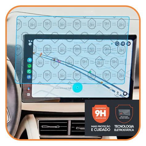 Película Proteção Multimídia Byd Dolphin 156 Polegadas Anti Risco Melhores Acessórios Para