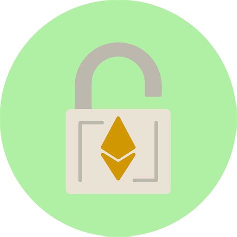 Ethereum Unlock Vecto Icon 37933321 Vector Art At Vecteezy