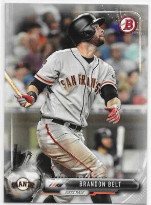 2017 Bowman Silver 499 90 Brandon Belt Giants Ebay