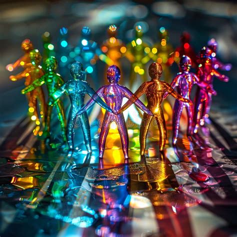 Colourful Figures In Different Colours Generated By Artificial Intelligence Stock Illustration