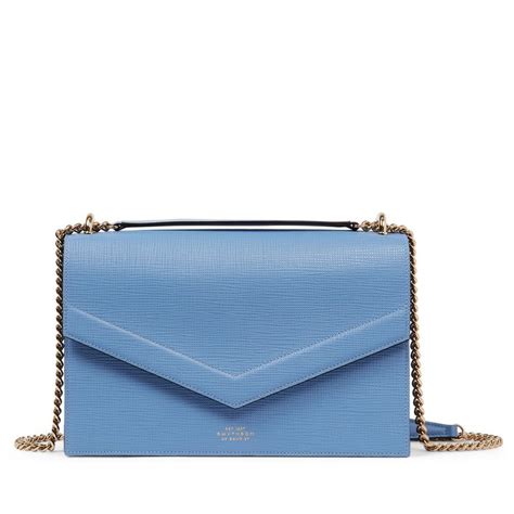 Envelope Bag With Chain In Panama In Nile Blue Envelope Bag Bags Crossbody Bag Women
