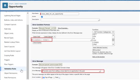 Important Validation Rules In Salesforce Salesforce Geek