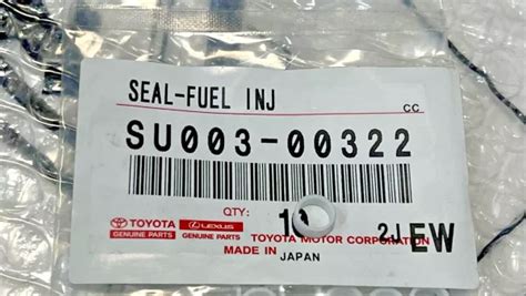 Su003 00322 Oem Toyota Injector O Ring Motorcade Motorsport Pty Ltd