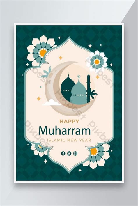Happy Muharram Poster Design Ai Free Download Pikbest